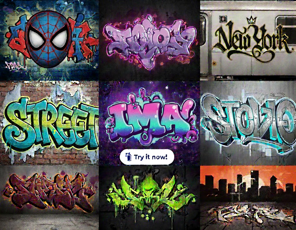 Generator Grafiti AI Gratis Online – Buat Teks & Logo Grafiti